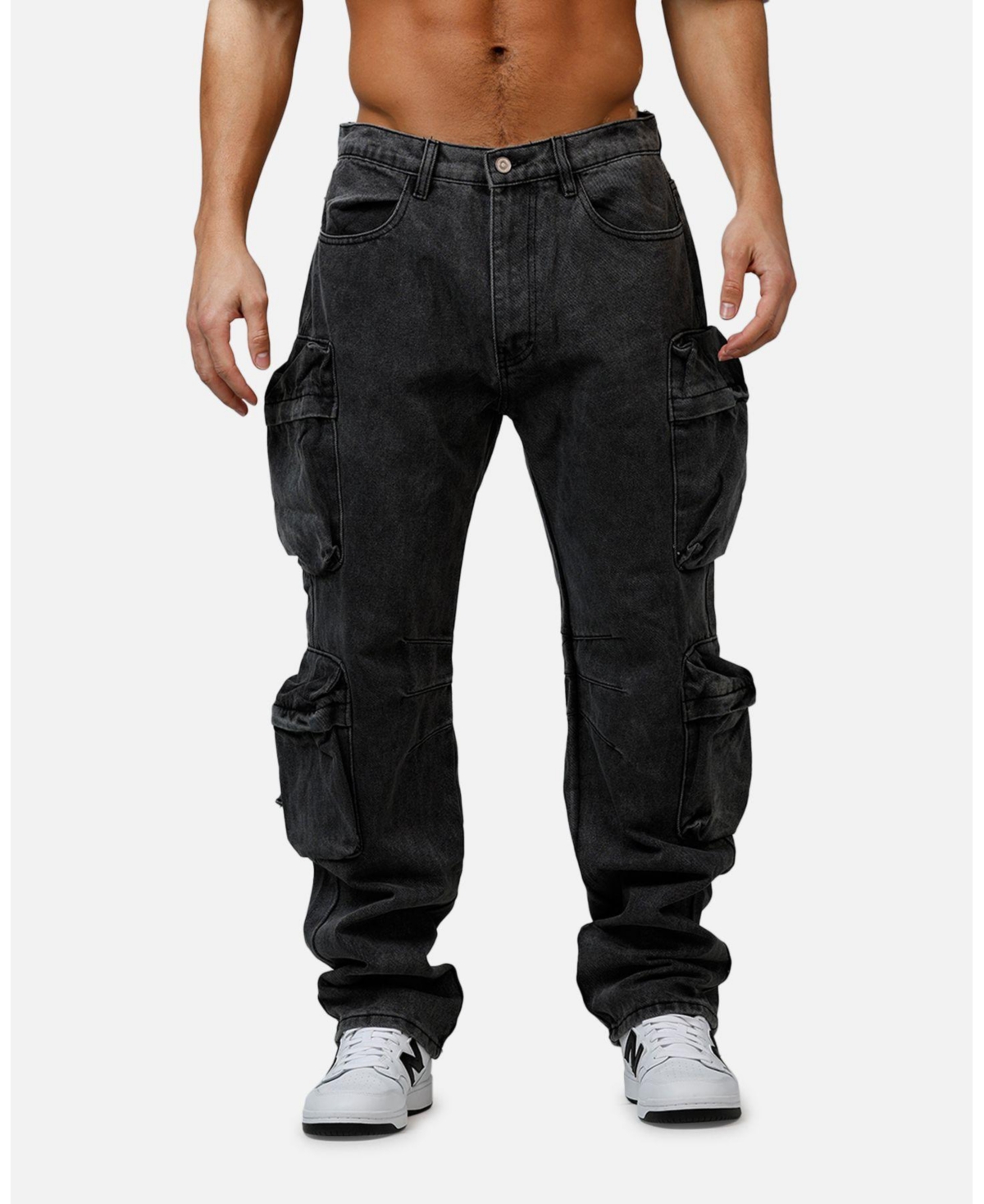 Click here for Loiter Mens Mnml V709 Wide Bellow Cargo Denim. - B... prices