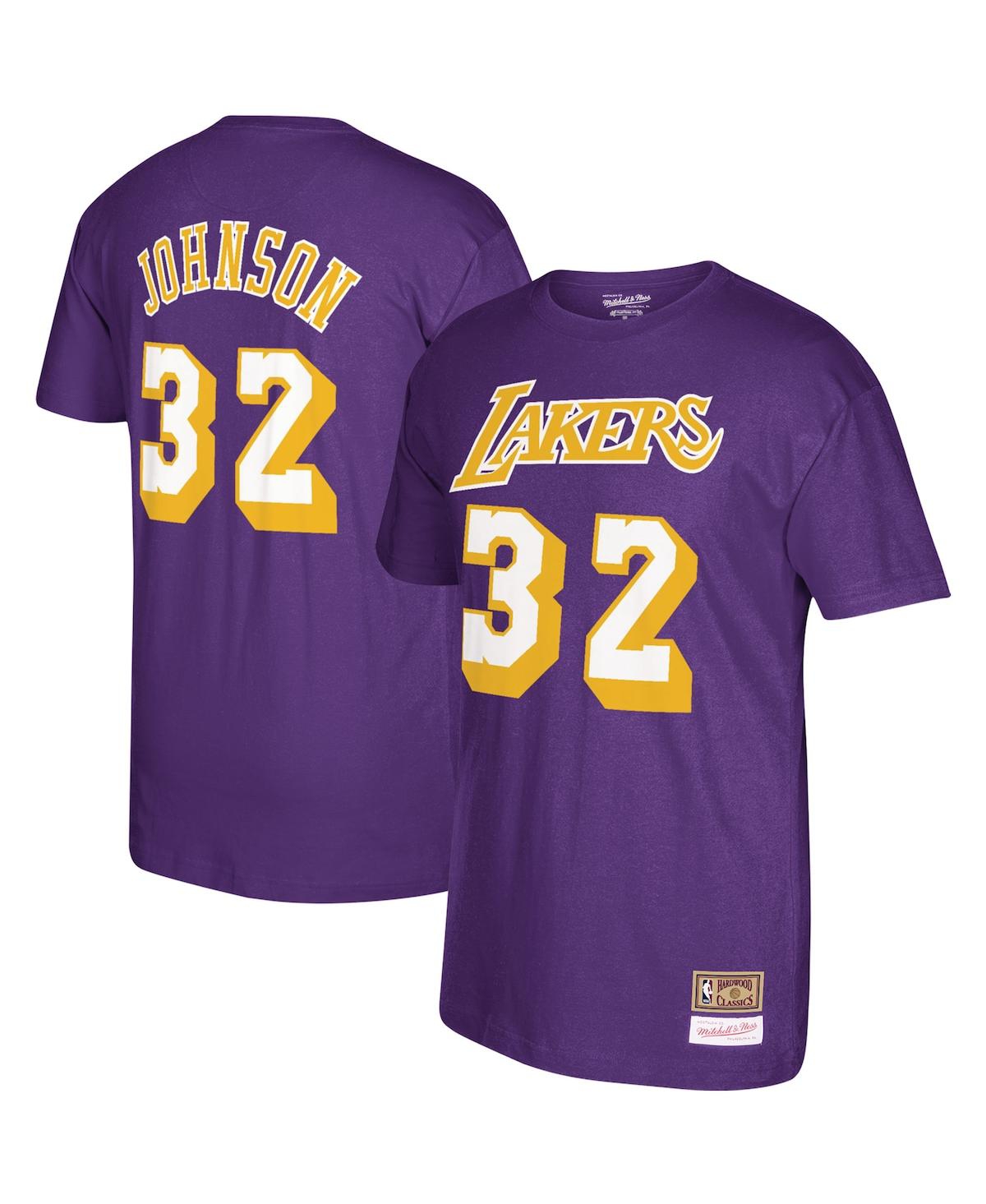 Click here for Mitchell & Ness Mens Magic Johnson Purple Los Ange... prices