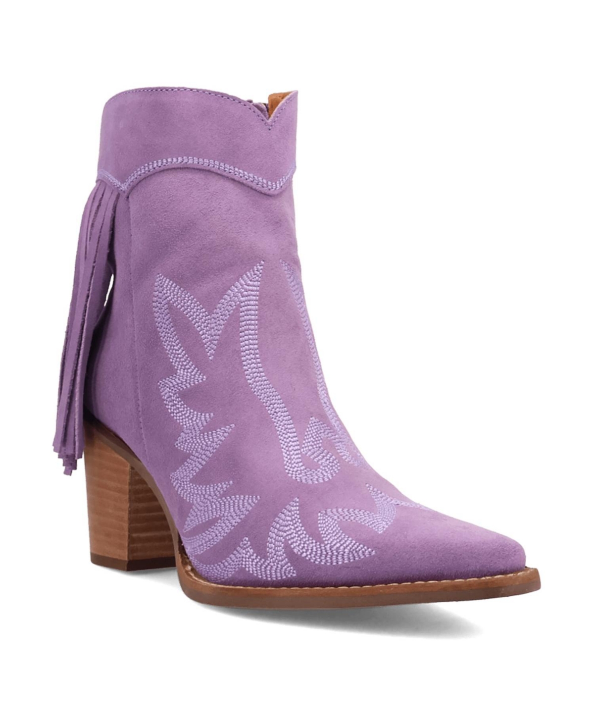 Click here for Dingo Womens Wild Sage Leather Bootie - Lavender prices