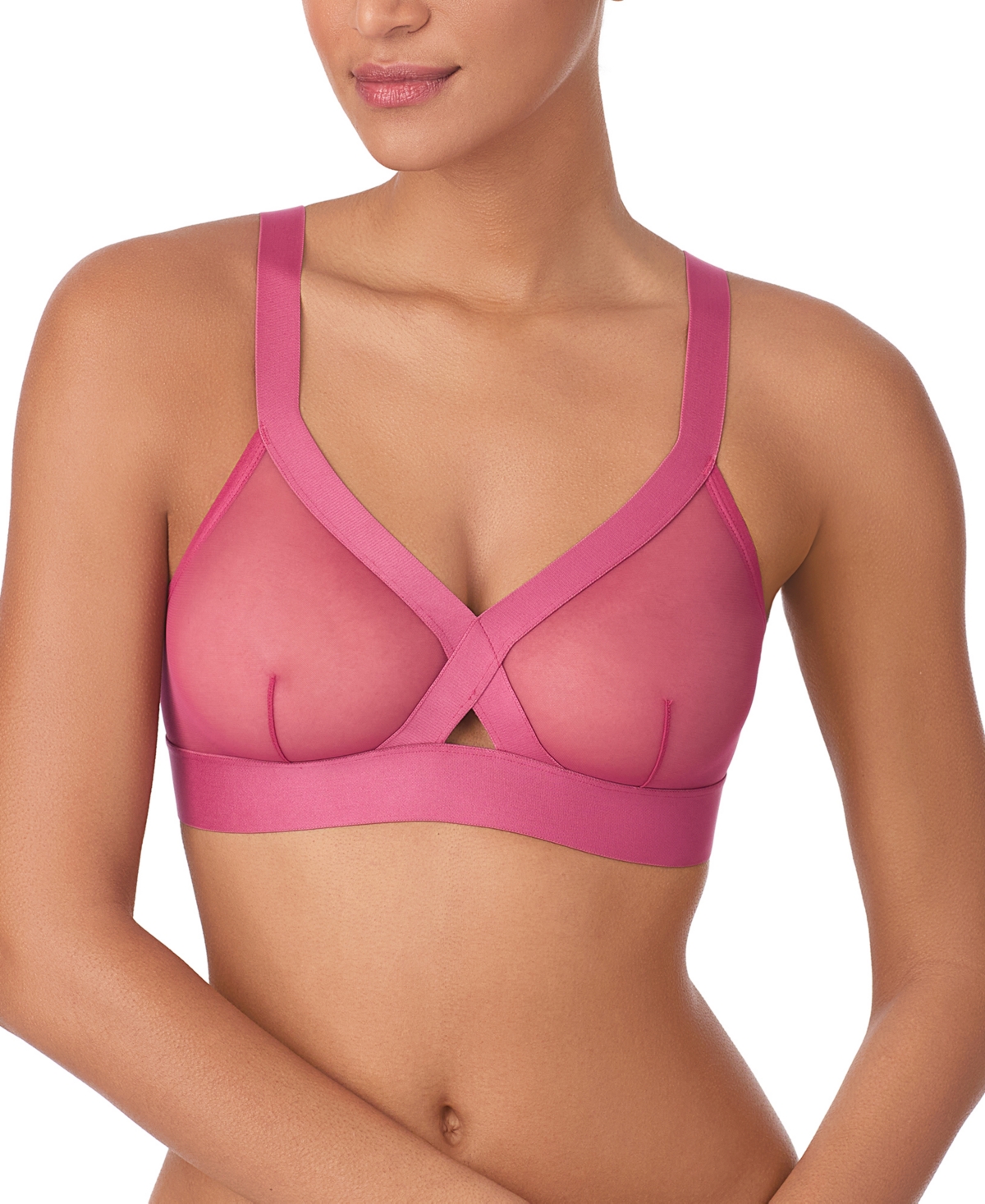 Click here for Dkny Womens Sheers Unlined Mesh Bralette Bra DK408... prices