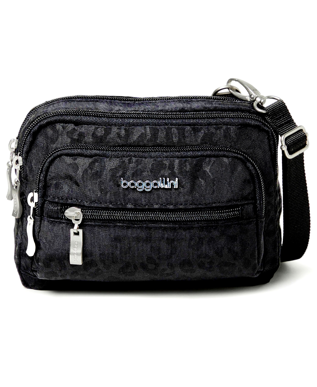 Click here for Baggallini Triple Zip Crossbody Bag - Black Chee prices