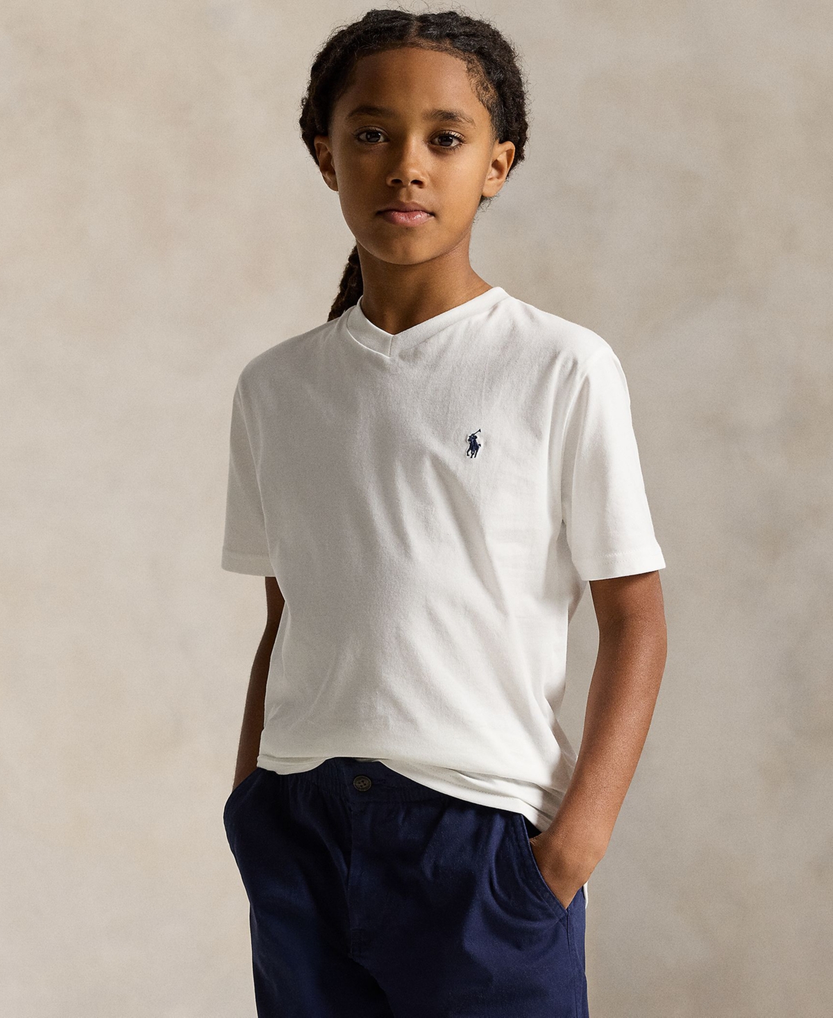 Click here for Polo Ralph Lauren Big Boys Cotton Jersey V-Neck T-... prices