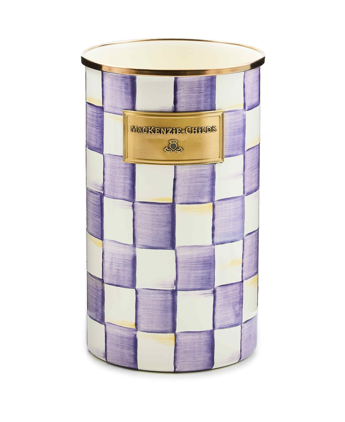 Click here for MacKenzie-Childs Violet Check Handmade Utensil Hol... prices