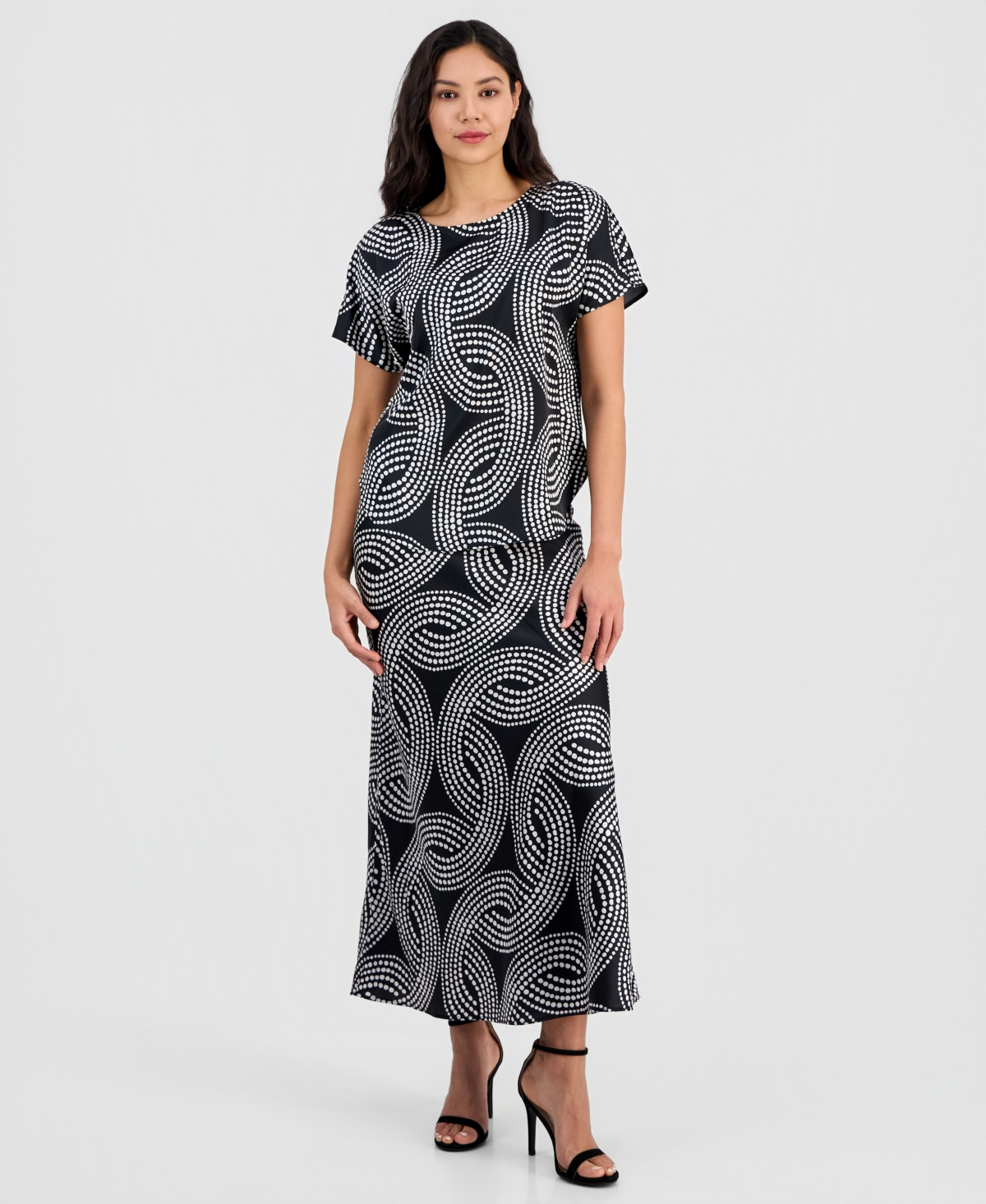 Click here for Anne Klein Womens Pull-On Bias Midi Skirt - Anne B... prices