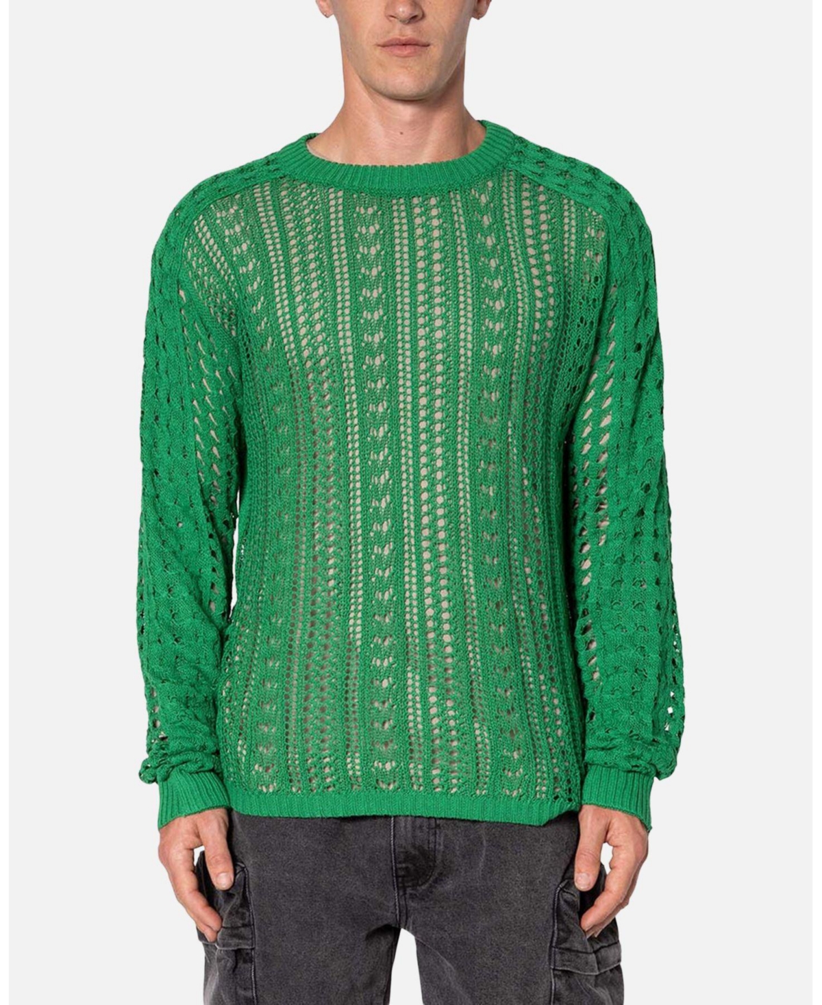Click here for mnml Mens Crochet Knit Sweater prices