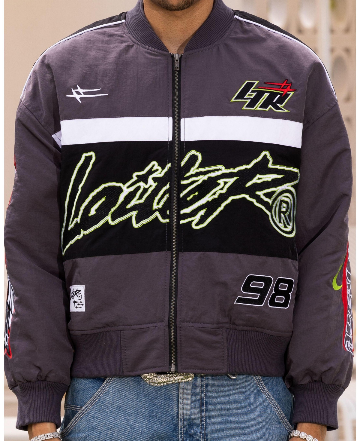 Click here for mnml Mens Loiter Racer Style Motor Jacket prices