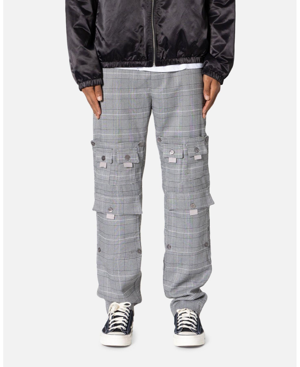 Click here for mnml Mens Plaid All Over Pocket Pants prices