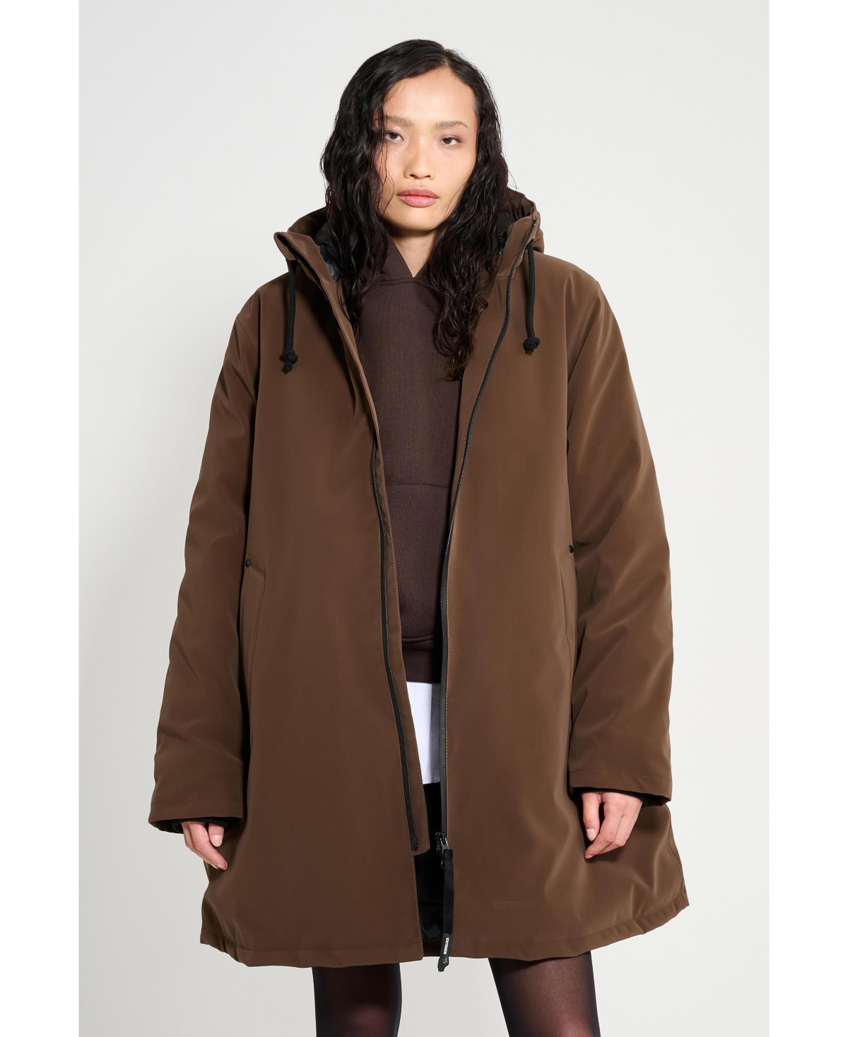 Click here for Stutterheim Womens Mosebacke Matte Winter Coat - D... prices