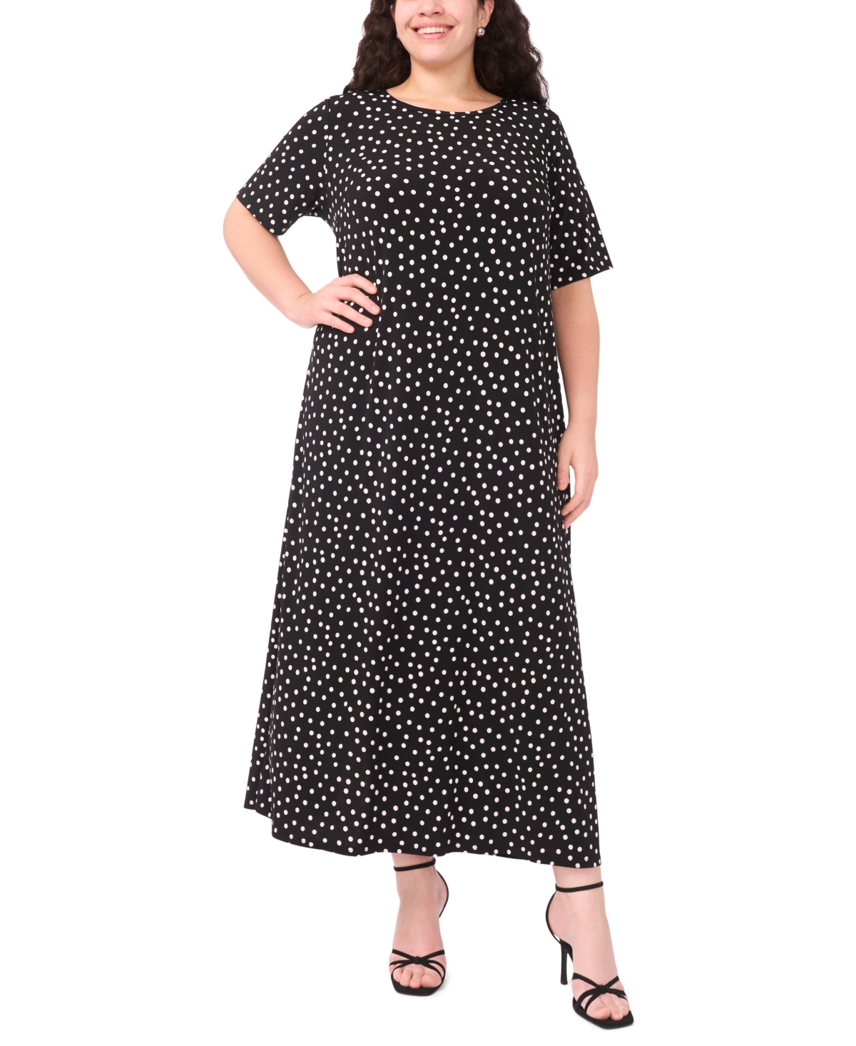 Click here for Vince Camuto Plus Size Crewneck Maxi Dress - Rich... prices