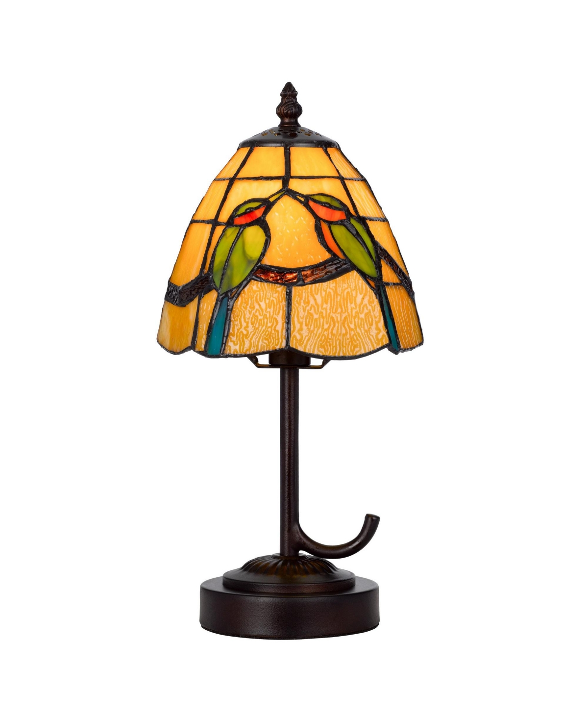 Click here for Slickblue Painted Avian Pair Tiffany Style Shade E... prices
