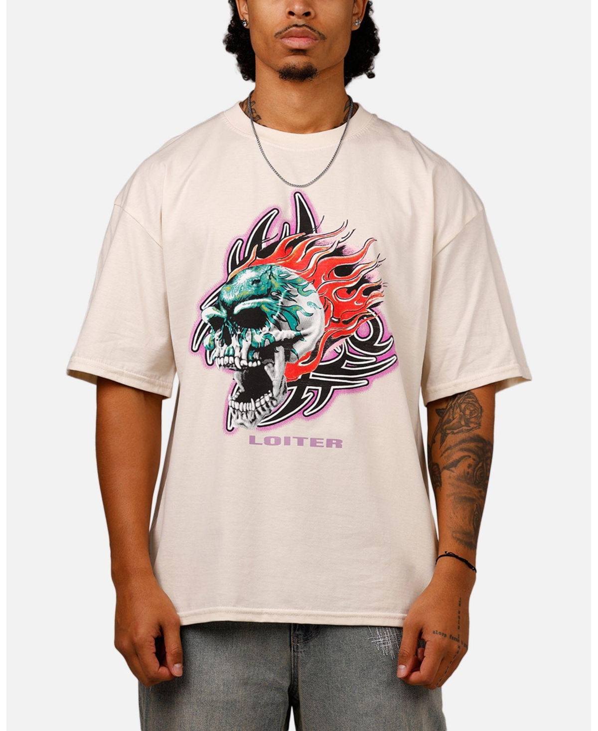 Click here for Loiter Mens Rip N Dip Tee - White prices