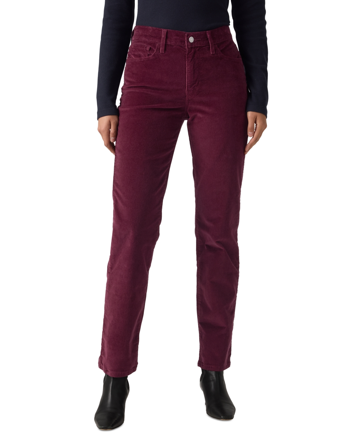 Click here for Levis Womens Classic Mid-Rise Straight-Leg Jeans -... prices