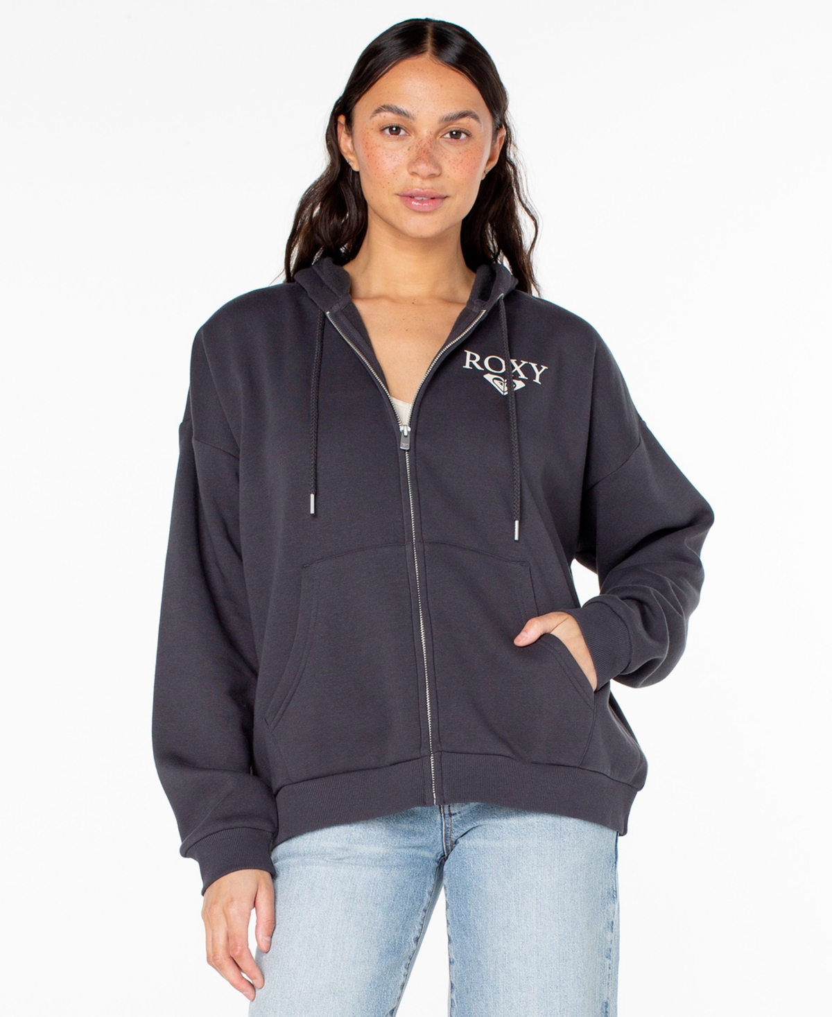 Click here for Roxy Womens Evening Lineup Full-Zip Sweatshirt - P... prices
