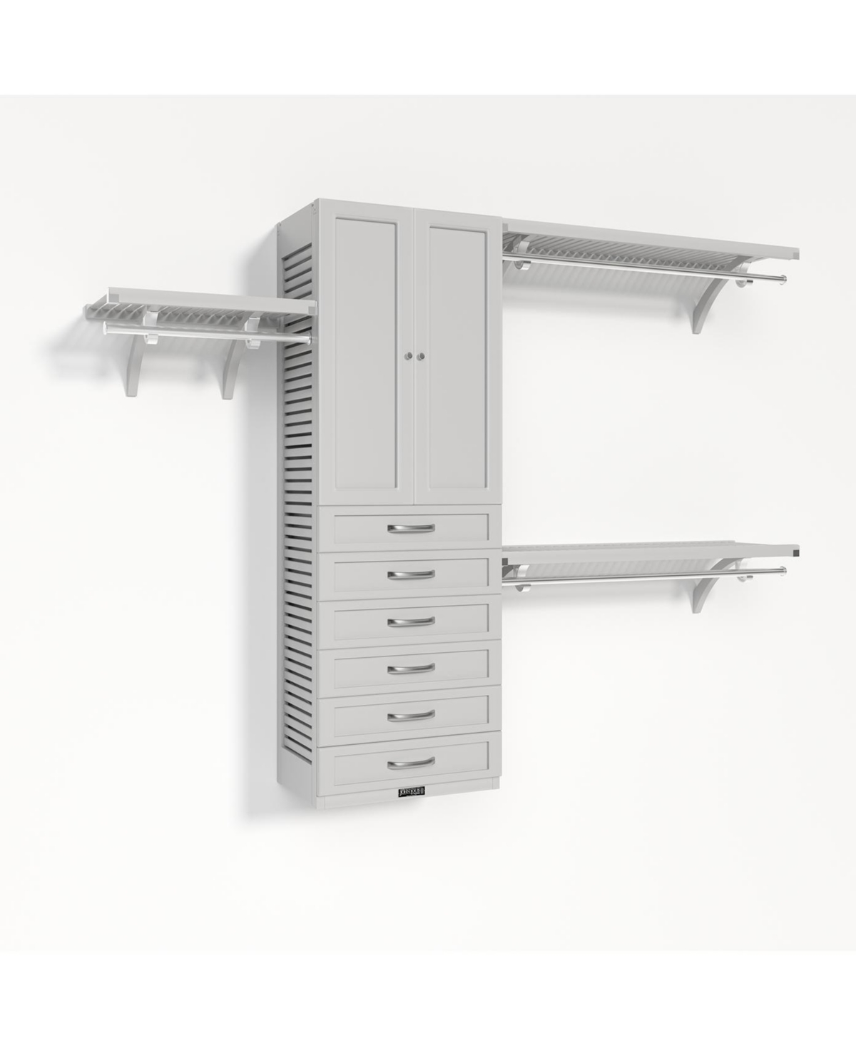 Click here for Solid Wood Walk-In Closet Organizer with 6 Shaker... prices