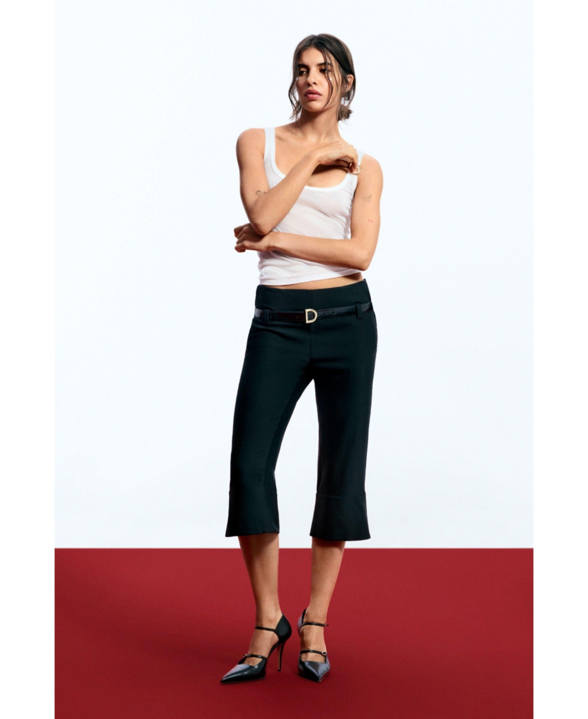 Click here for Desigual Womens Egonlab tank top T-shirt - White prices