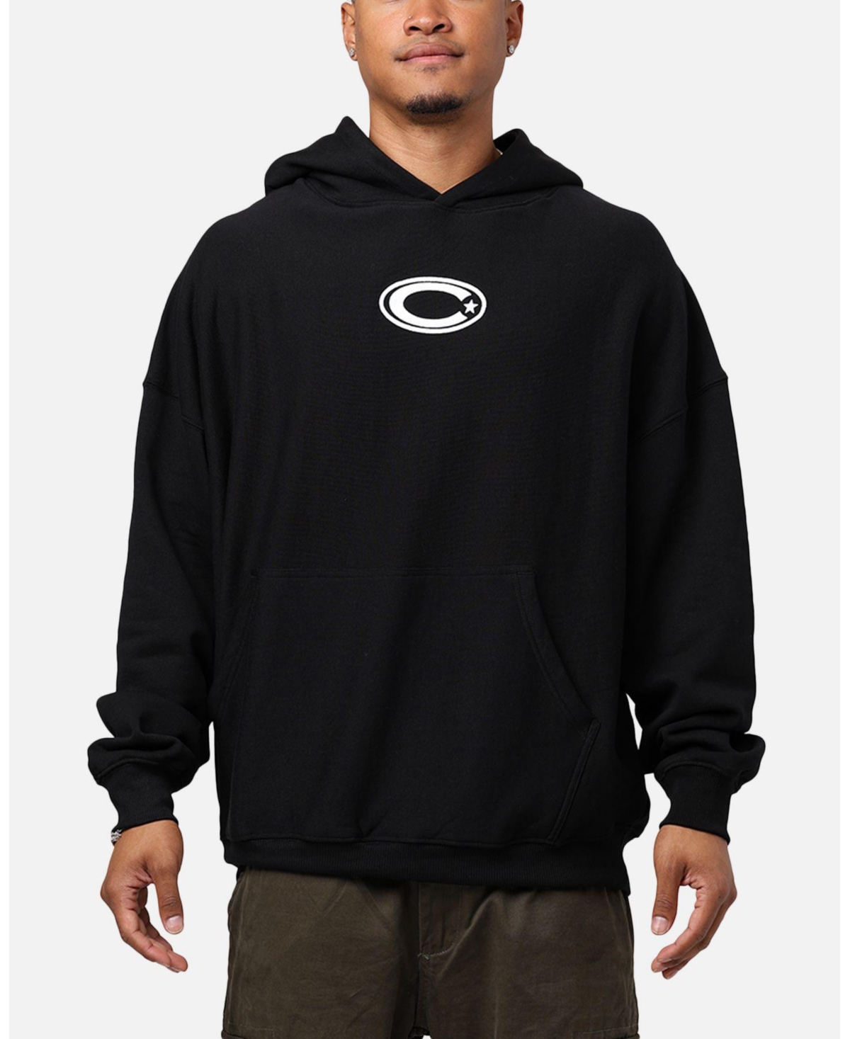 Click here for Carre Mens C-Star Oversized Hoodie - Black prices