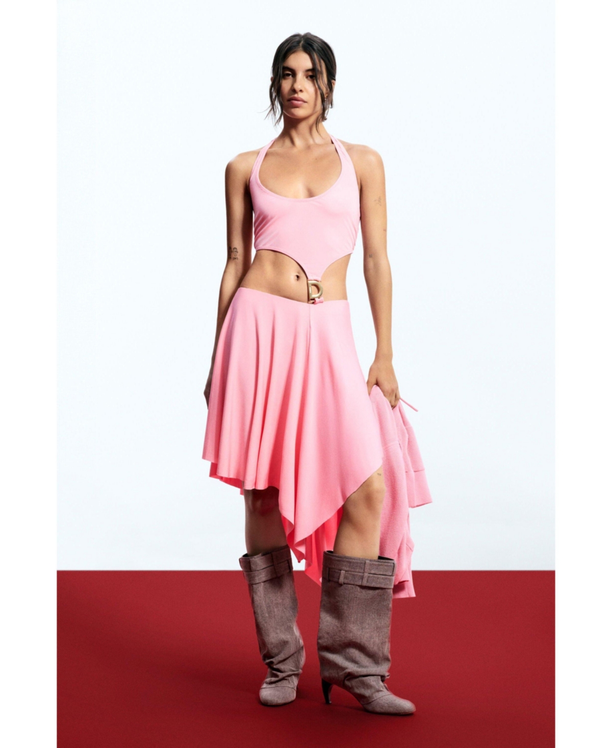 Click here for Desigual Womens Egonlab applique dress - Red prices