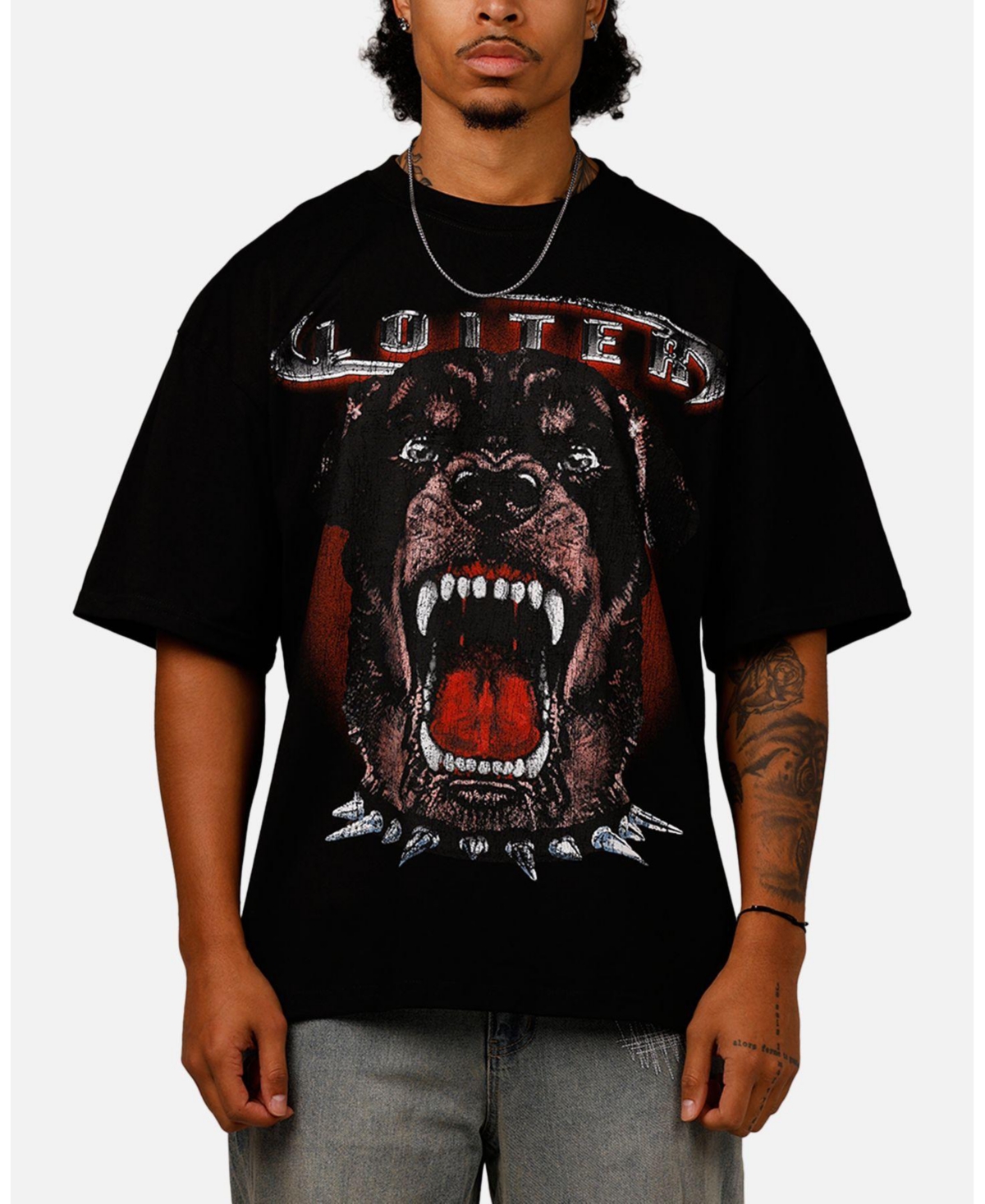 Click here for Loiter Mens Dog House Vintage Tee - Black prices