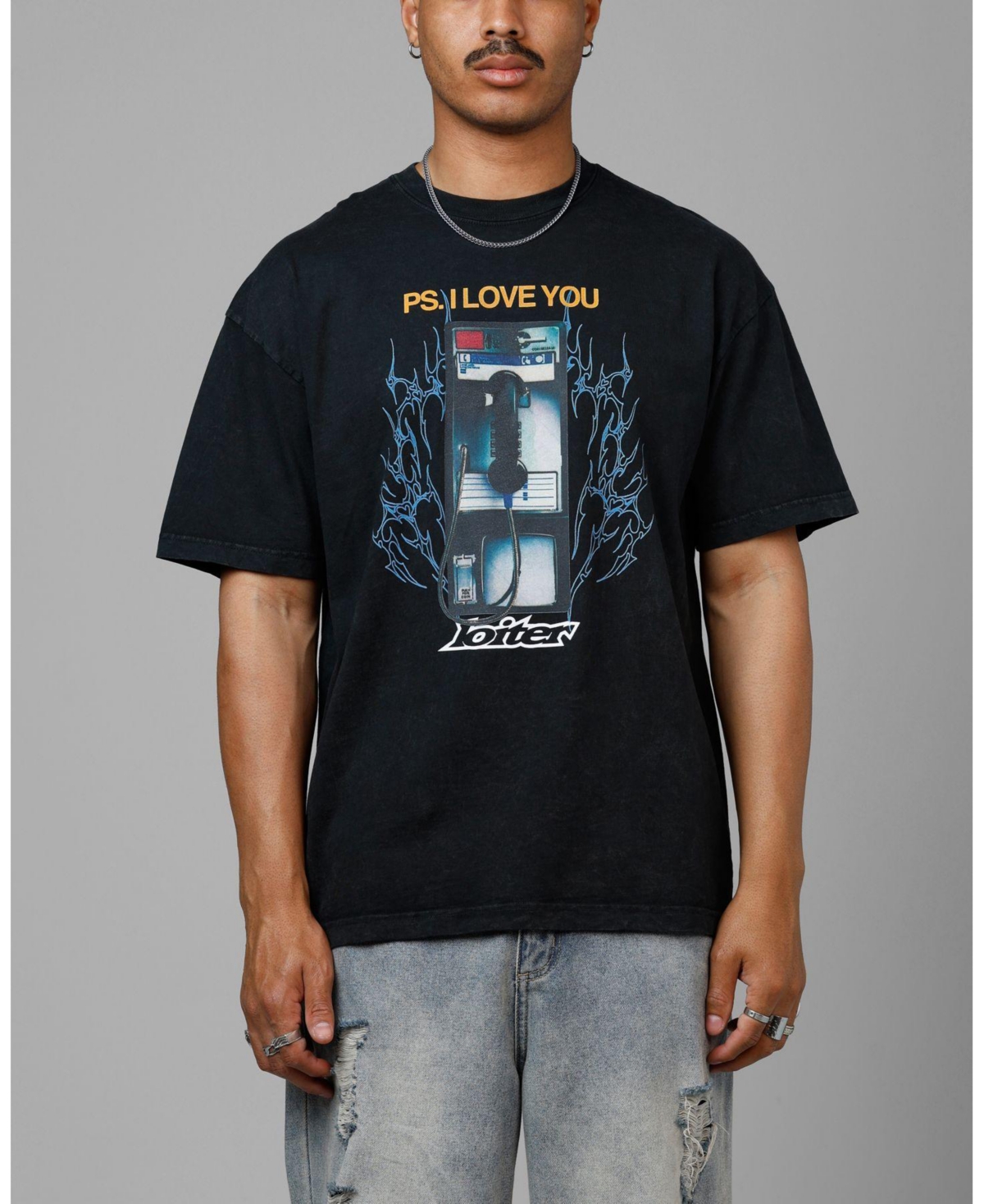 Click here for Loiter Mens Phonebooth Vintage Drop Tee prices