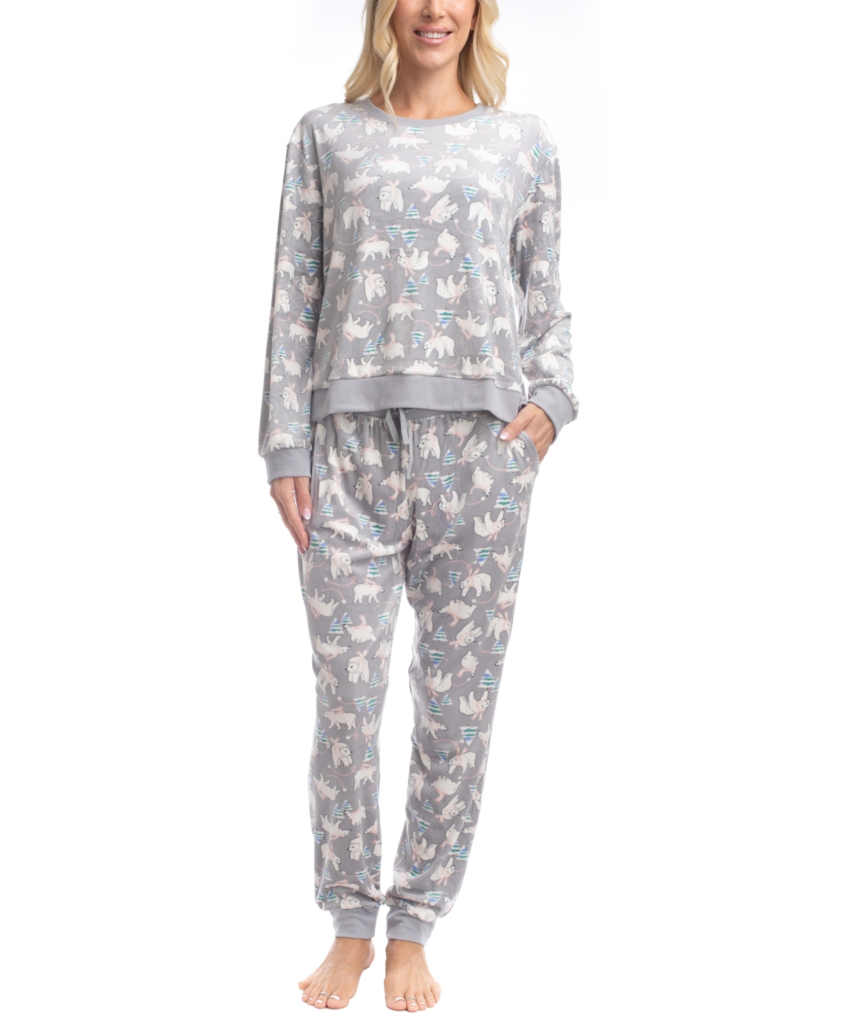 Click here for Muk Luks Mountain Vibes Pj Set - Bear Crawl prices
