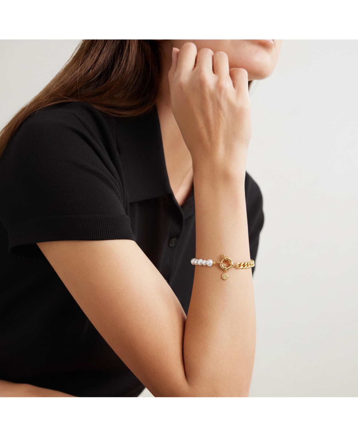 Click here for 18K Gold Plated Freshwater Pearl with Cuban Chain... prices