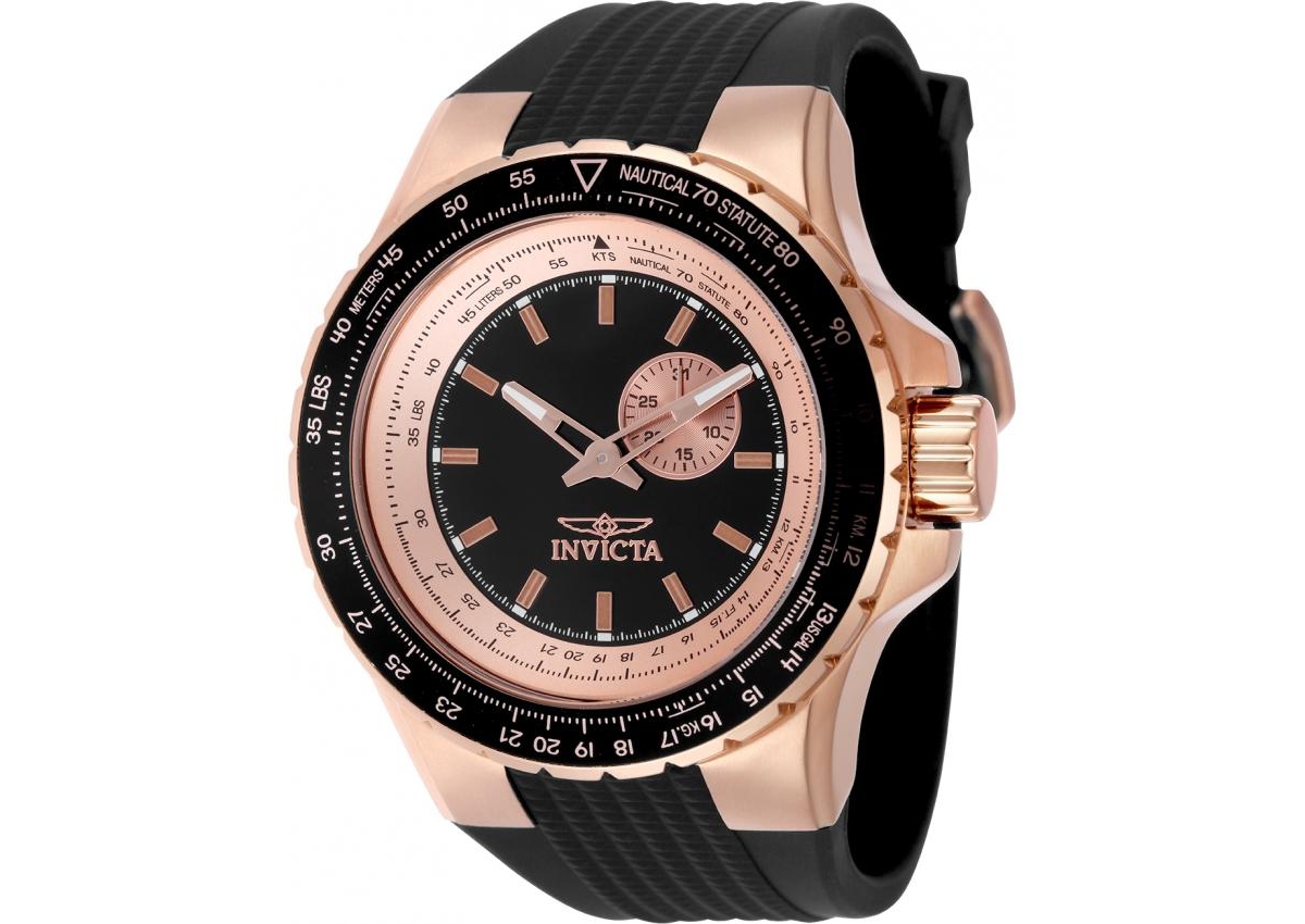 Click here for Invicta Mens 49726 Aviator Quartz VD72 Black Dial... prices