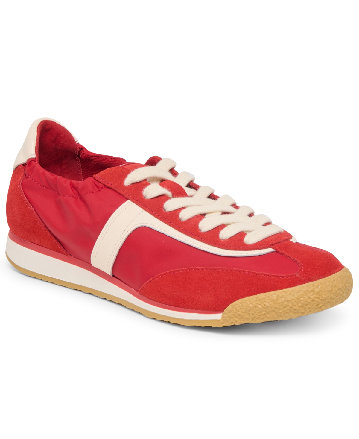 Click here for Dolce Vita Womens Sariya Lace-Up Sneakers - Red Ny... prices
