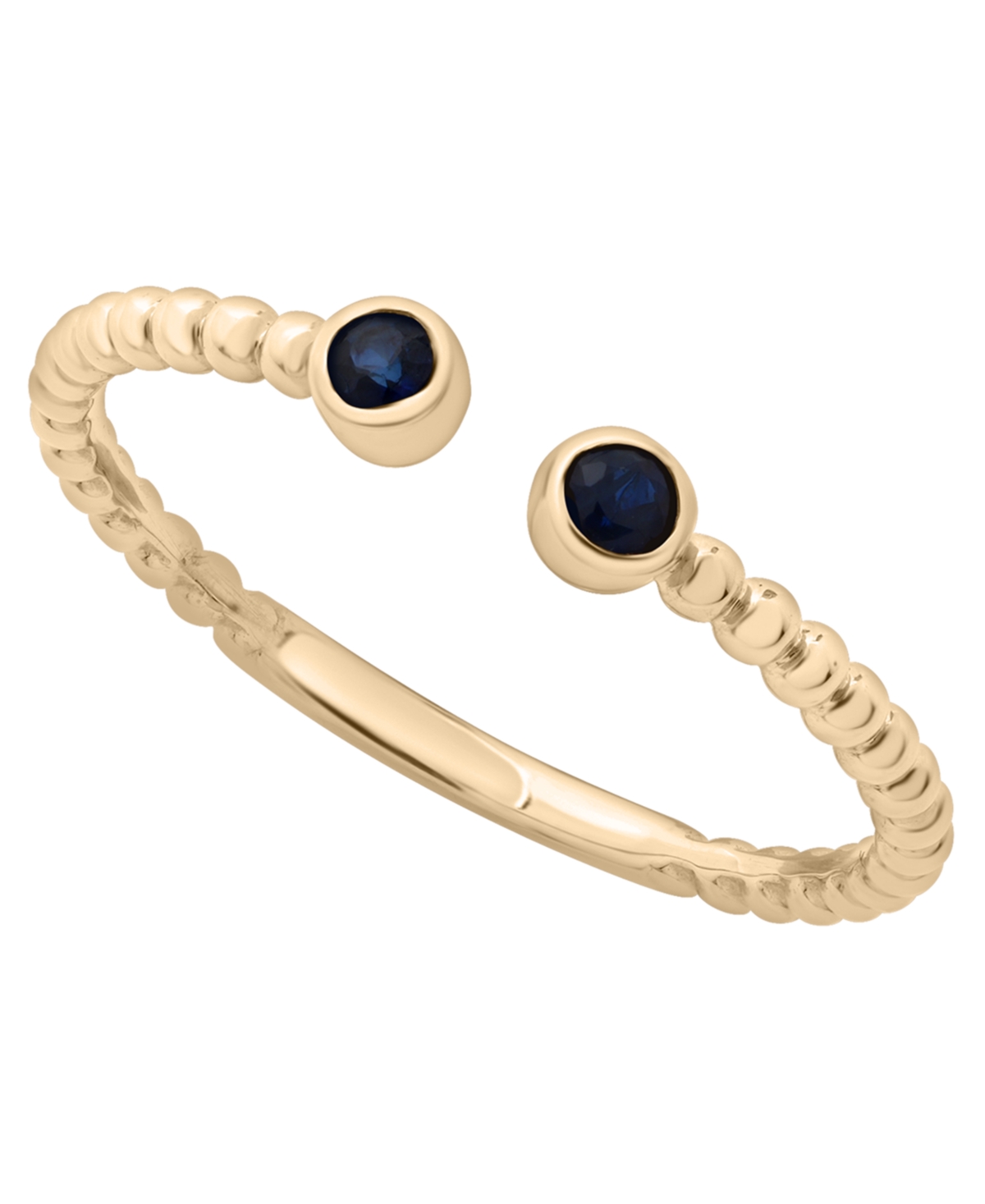 Click here for Macys Blue Sapphire (1/10 ct. t.w.) Open Ring in 1... prices