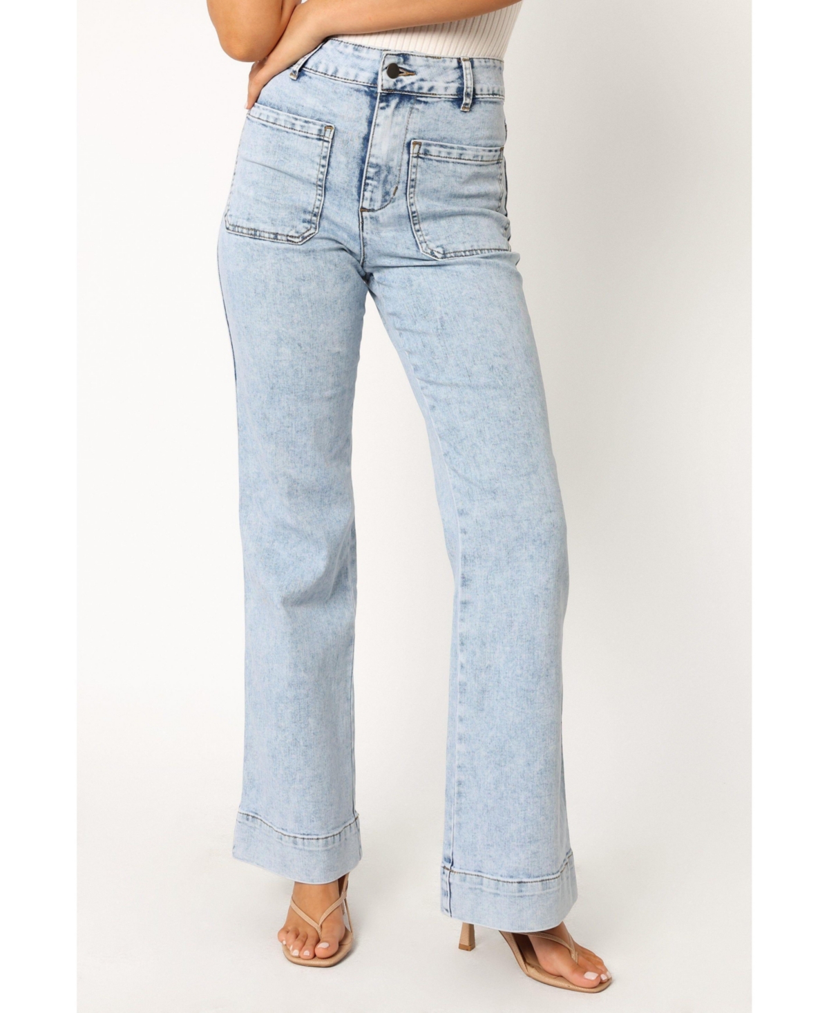 Click here for Petal and Pup Womens Nico Wide Leg Jean - Blue prices