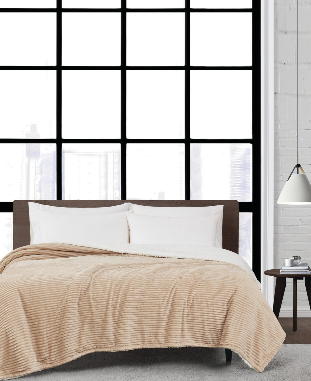 Click here for London Fog Plush Large Corduroy Blanket  Twin - Ta... prices