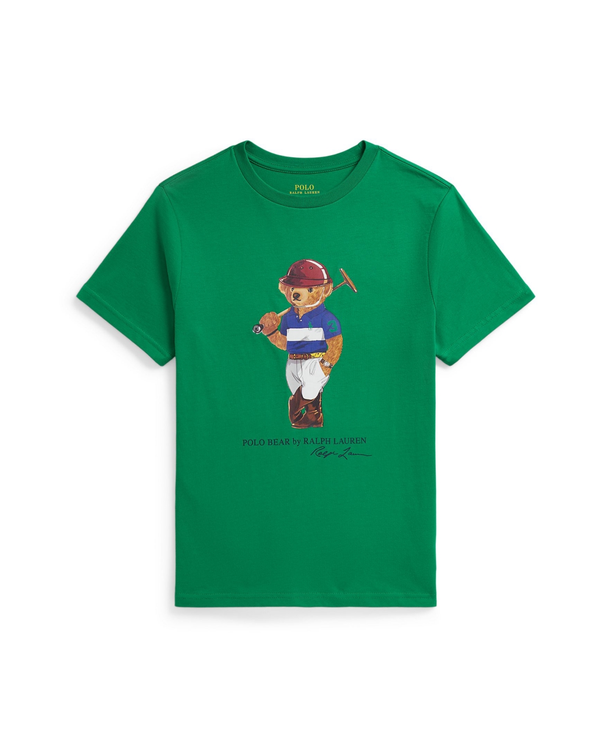 Click here for Polo Ralph Lauren Boys 8-20 Polo Bear Cotton Jerse... prices