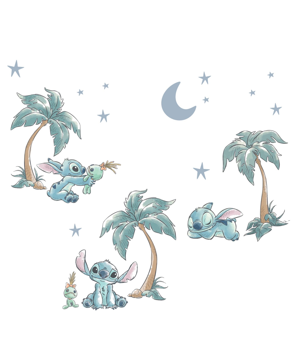 Click here for Bedtime Originals Disney Stitch Mural-Like Nursery... prices