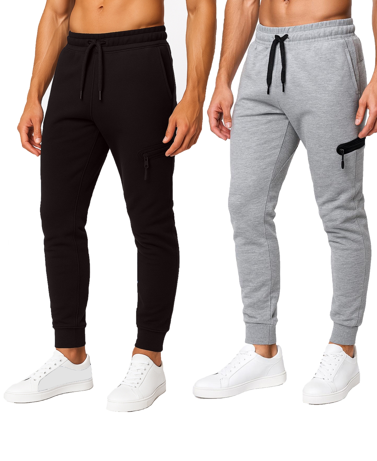Click here for Blu Rock Mens Slim-Fit Tapered Tech Fleece Jogger... prices