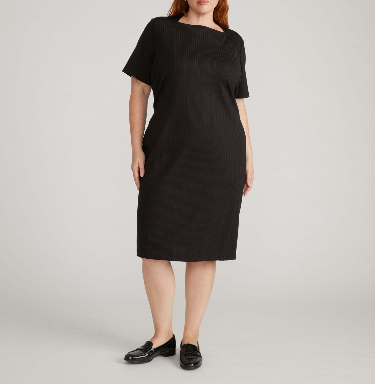 Click here for Universal Standard Womens Envelope Neck Ponte Dres... prices