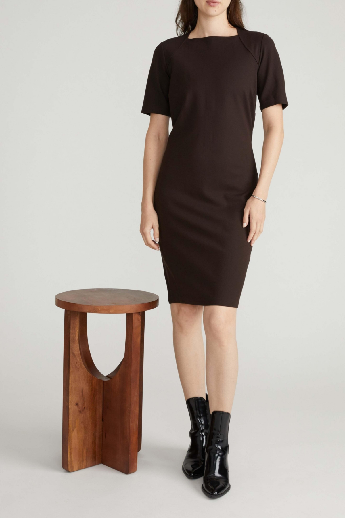 Click here for Universal Standard Womens Envelope Neck Ponte Dres... prices