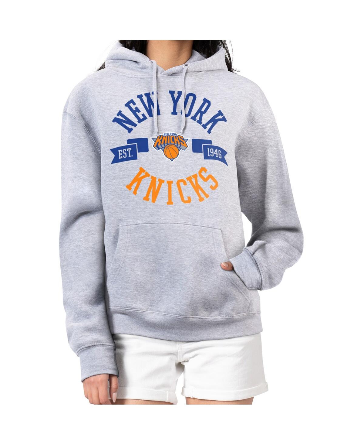 Click here for Womens Heather Gray New York Knicks City Pullover... prices