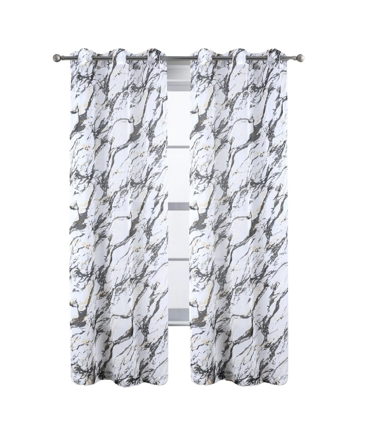 Click here for Rt Designers Collection Marble Grommet Metallic Sh... prices