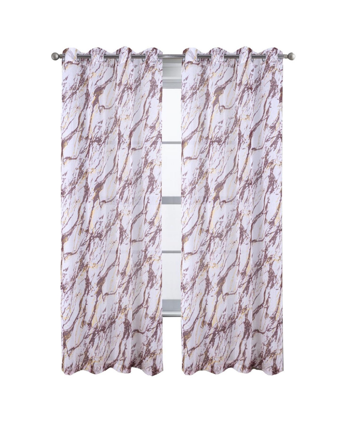 Click here for Rt Designers Collection Marble Grommet Metallic Sh... prices