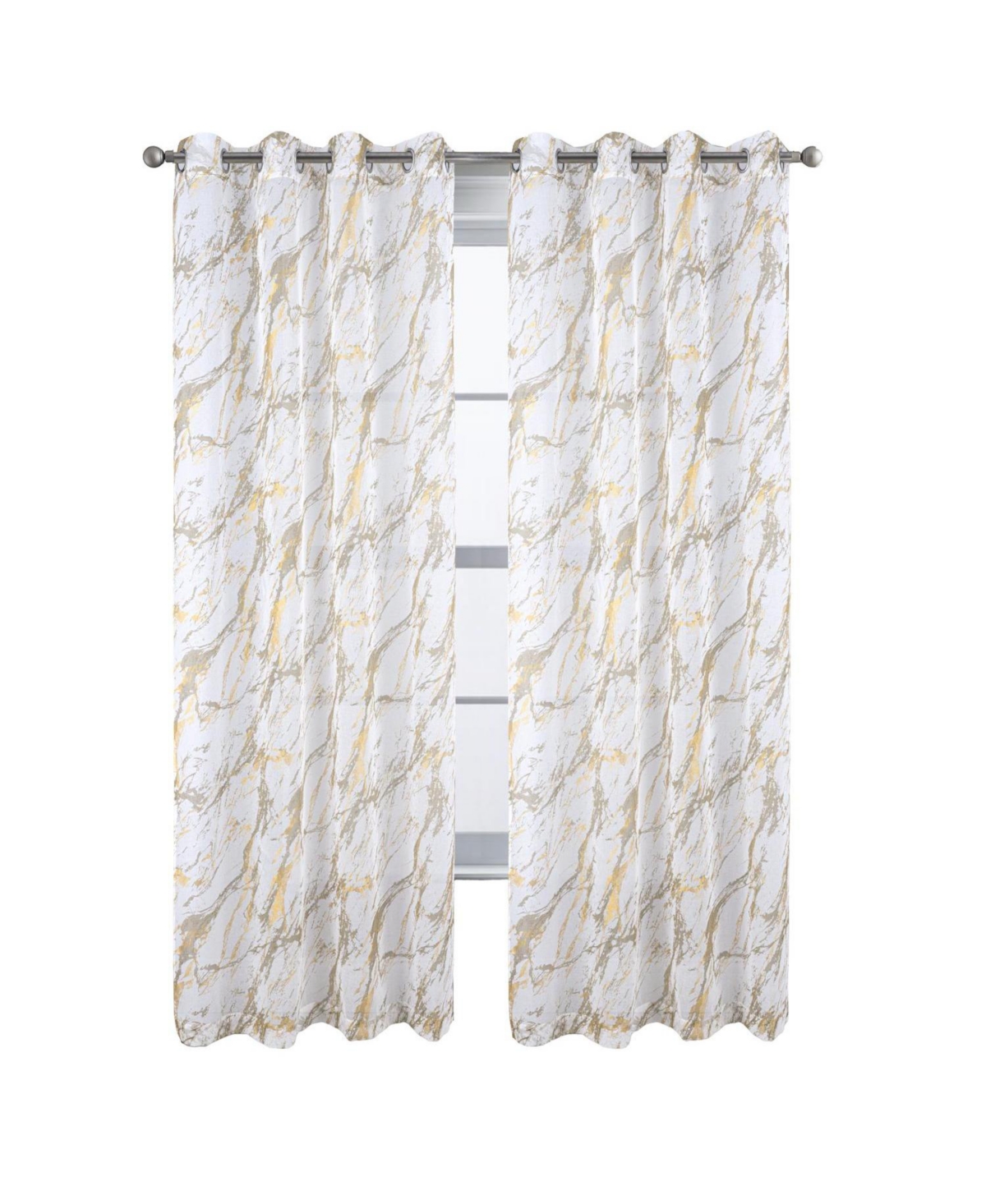 Click here for Rt Designers Collection Marble Grommet Metallic Sh... prices