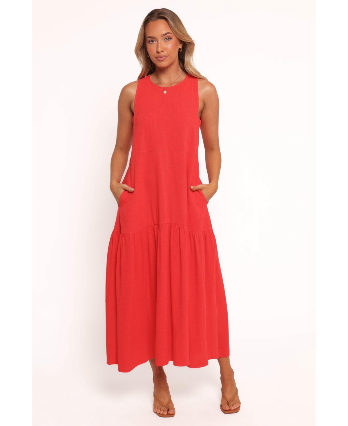 Click here for Petal and Pup Womens Almudena Midi Dress - Medium prices