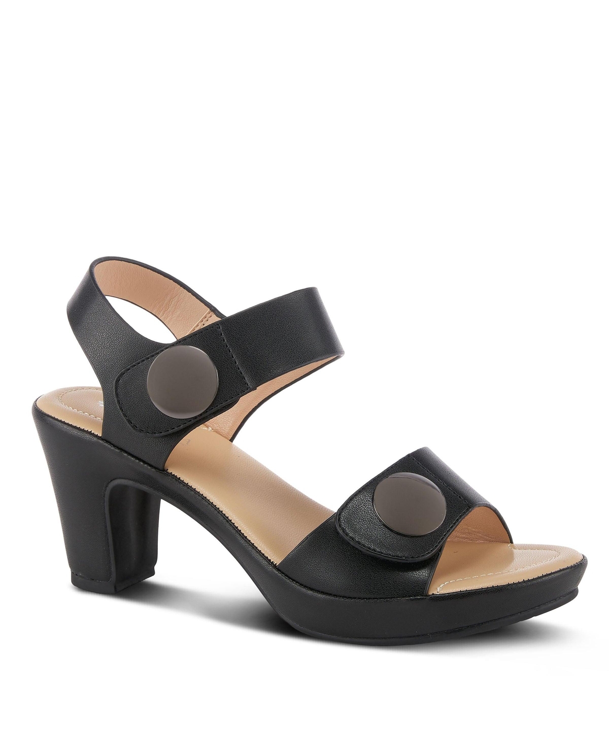 Click here for Patrizia Womens Dade Metallic Button Platform Sand... prices