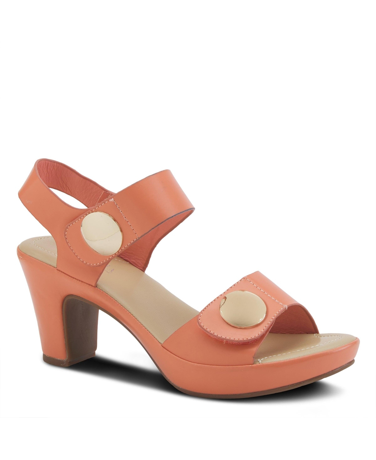 Click here for Patrizia Womens Dade Metallic Button Platform Sand... prices