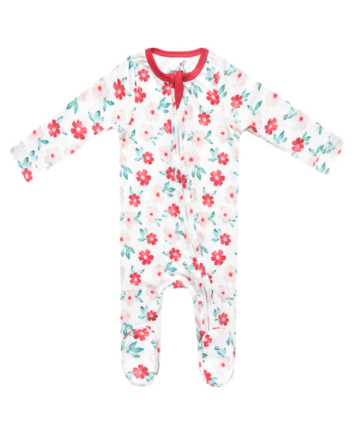 Click here for Copper Pearl Baby Girls Noel Printed Zip-Up Footed... prices