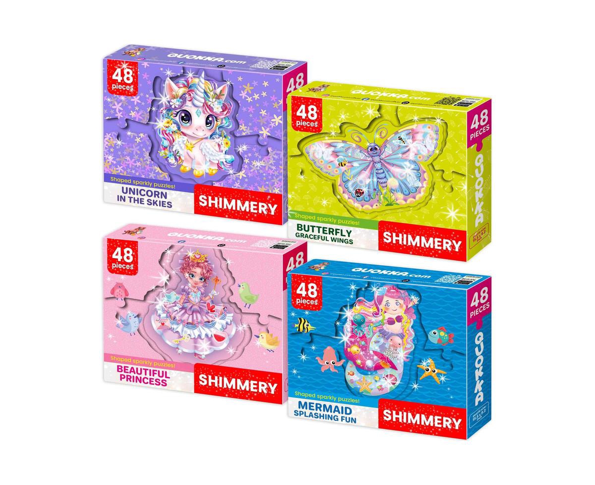 Click here for Quokka Shimmer Puzzles for Kids – 4-Pack Dr... prices