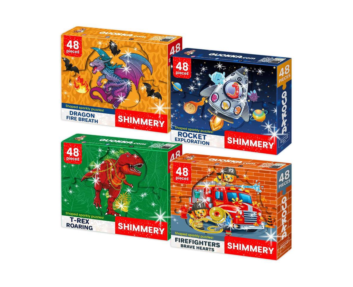 Click here for Quokka Shimmer Puzzles for Kids – 4-Pack Dr... prices