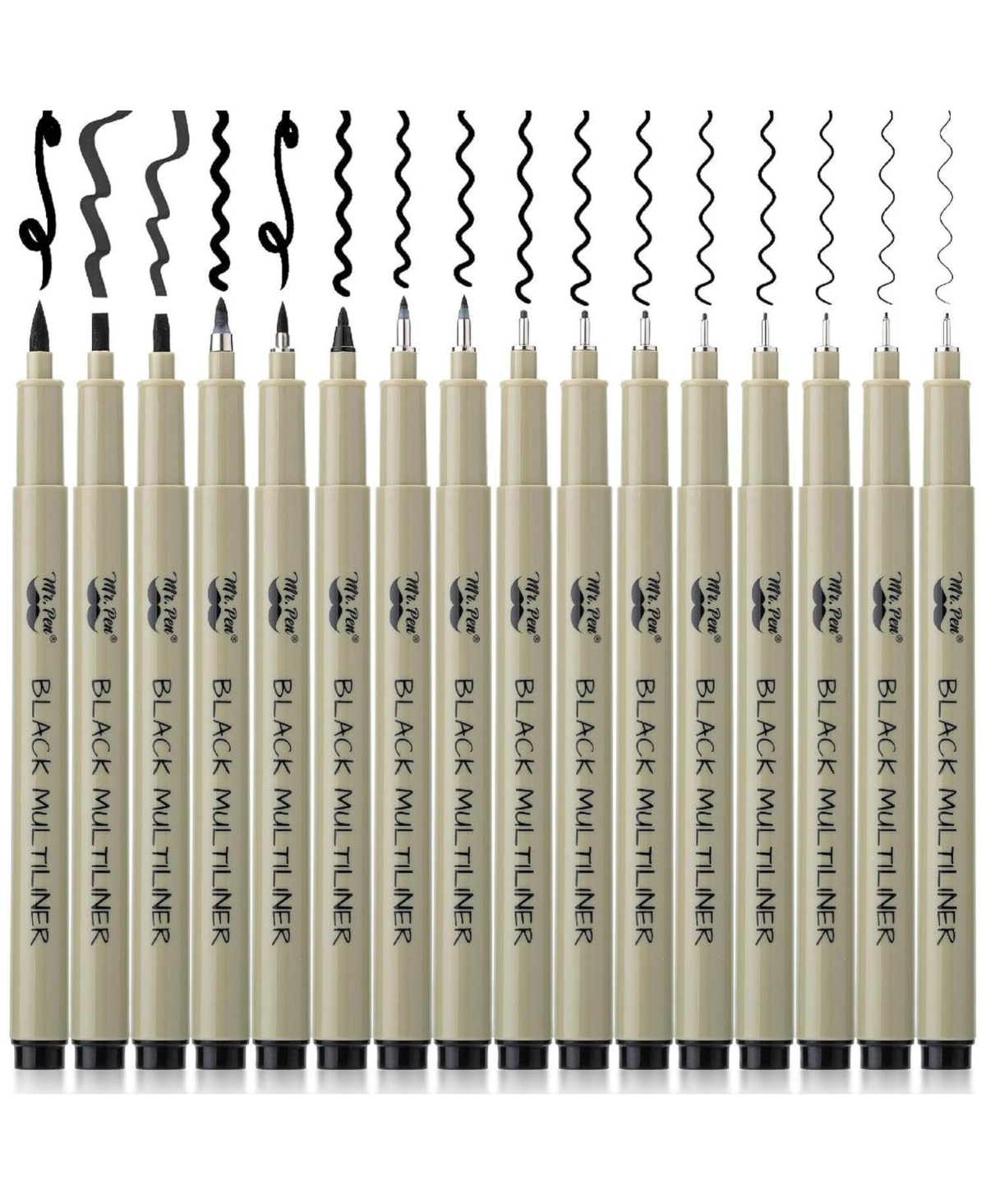 Click here for Mr. Pen Drawing Pen for Artists  16 Pack  Black Mu... prices