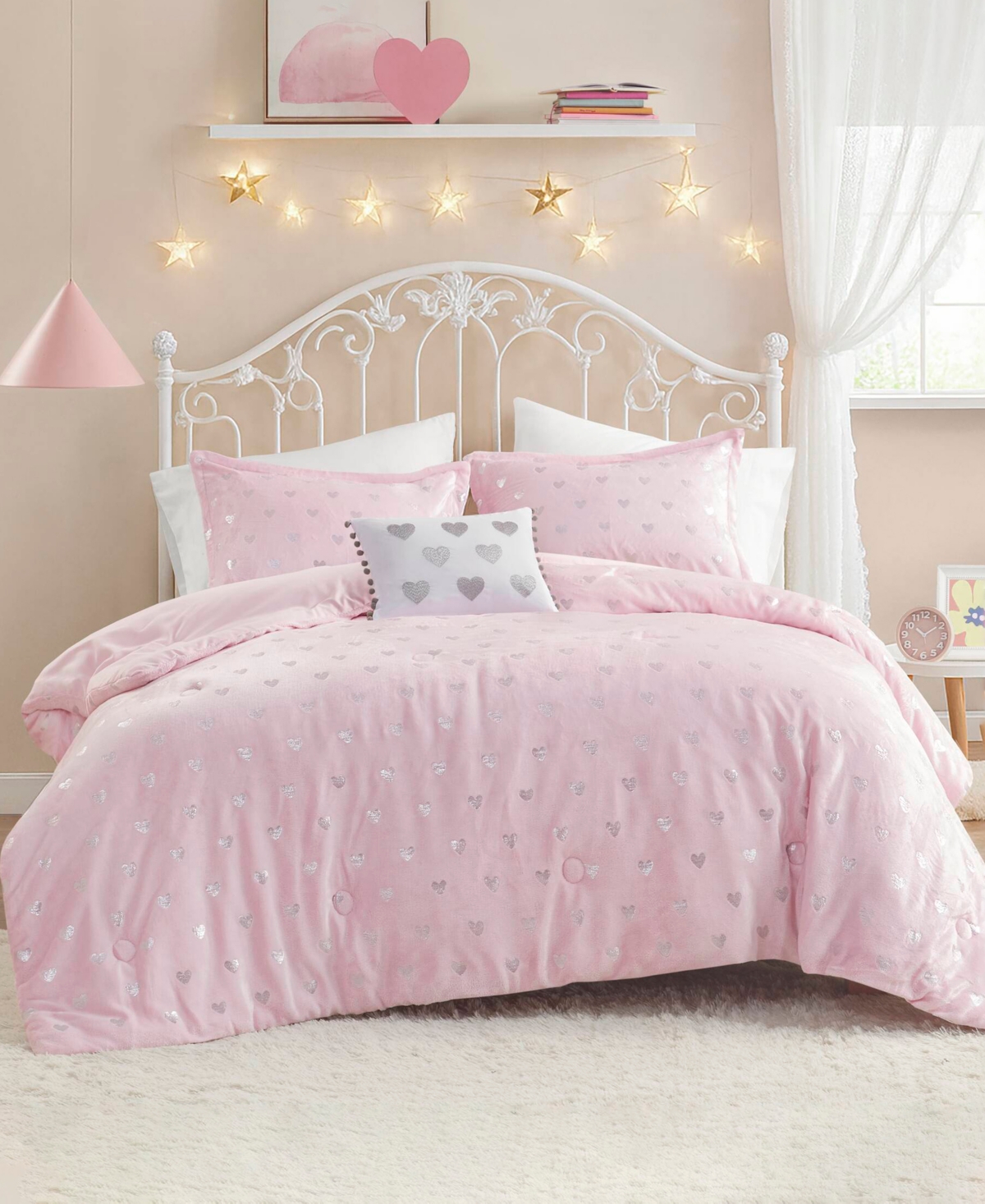 Click here for Intelligent Design Rosalie Metallic Heart 4-Pc. Co... prices