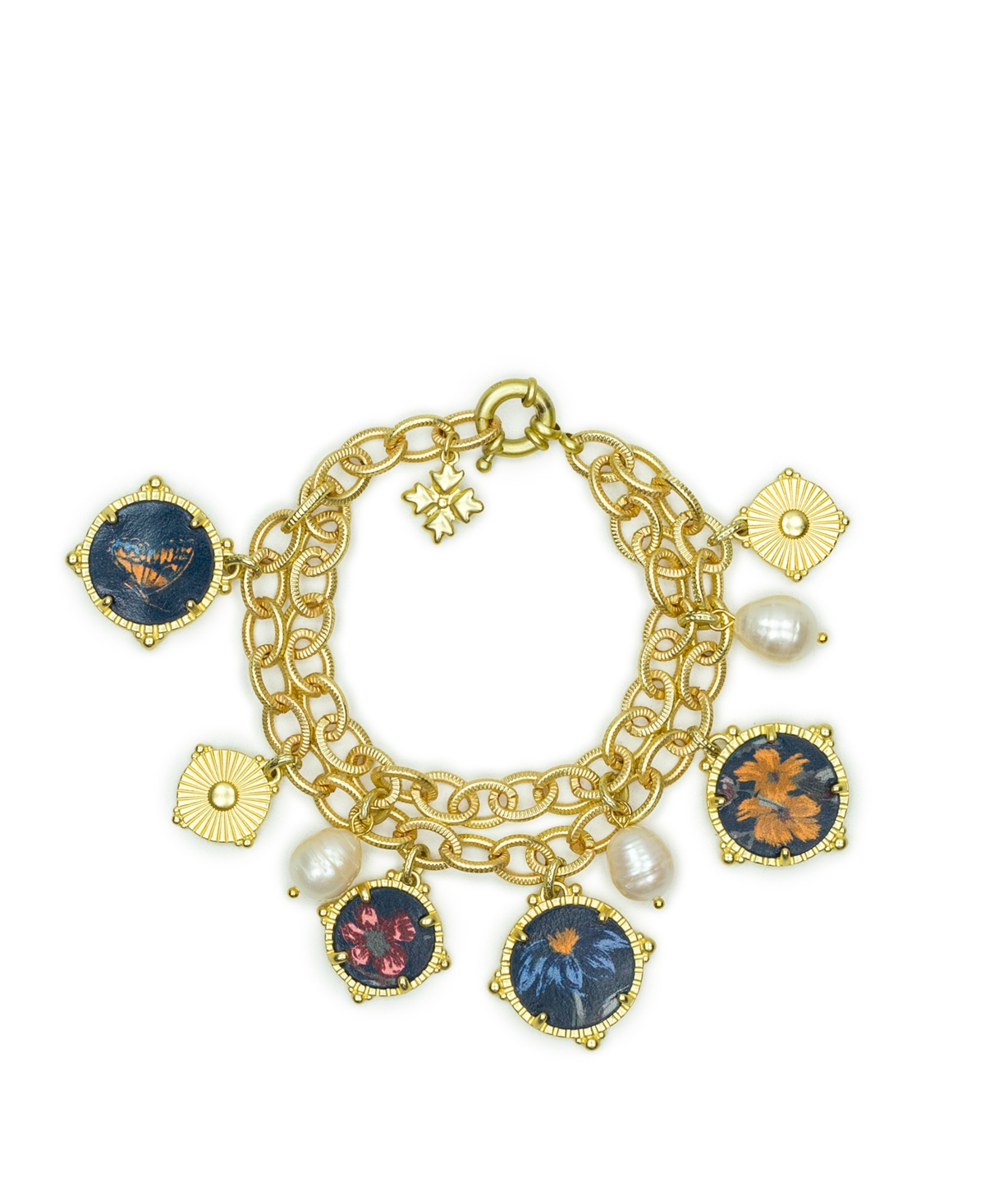 Click here for Patricia Nash Gold Plated Double Chain Bracelet -... prices