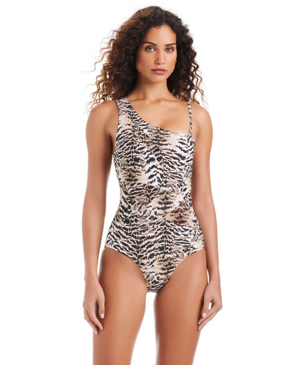 Click here for Beyond Control Womens The Tigress Printed One-Shou... prices