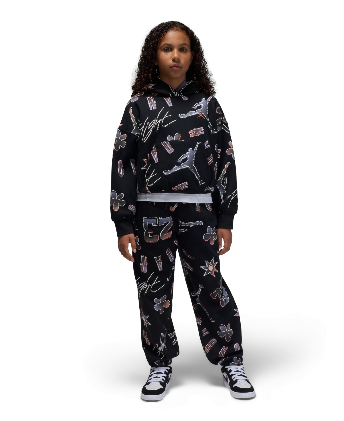 Click here for Jordan Big Girls 23 Throwback Graphic Logo Fleece... prices